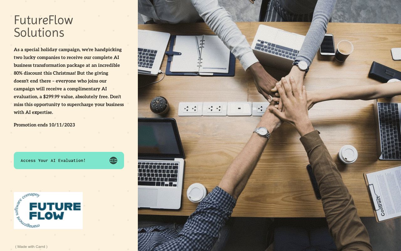 FutureFlow Solutions - Evaluation